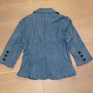 Doki Geki | Jackets & Coats | Doki Geki Light Blue Jean Blazer | Poshmark